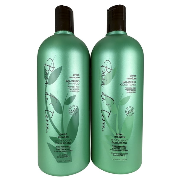 Bain de Terre Green Meadow Balancing Shampoo & Conditioner for Hair Duo ...