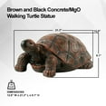 "XBrand Large Concrete Turtle Statue, 21.3""L, Lawn Decor, Landscaping ...