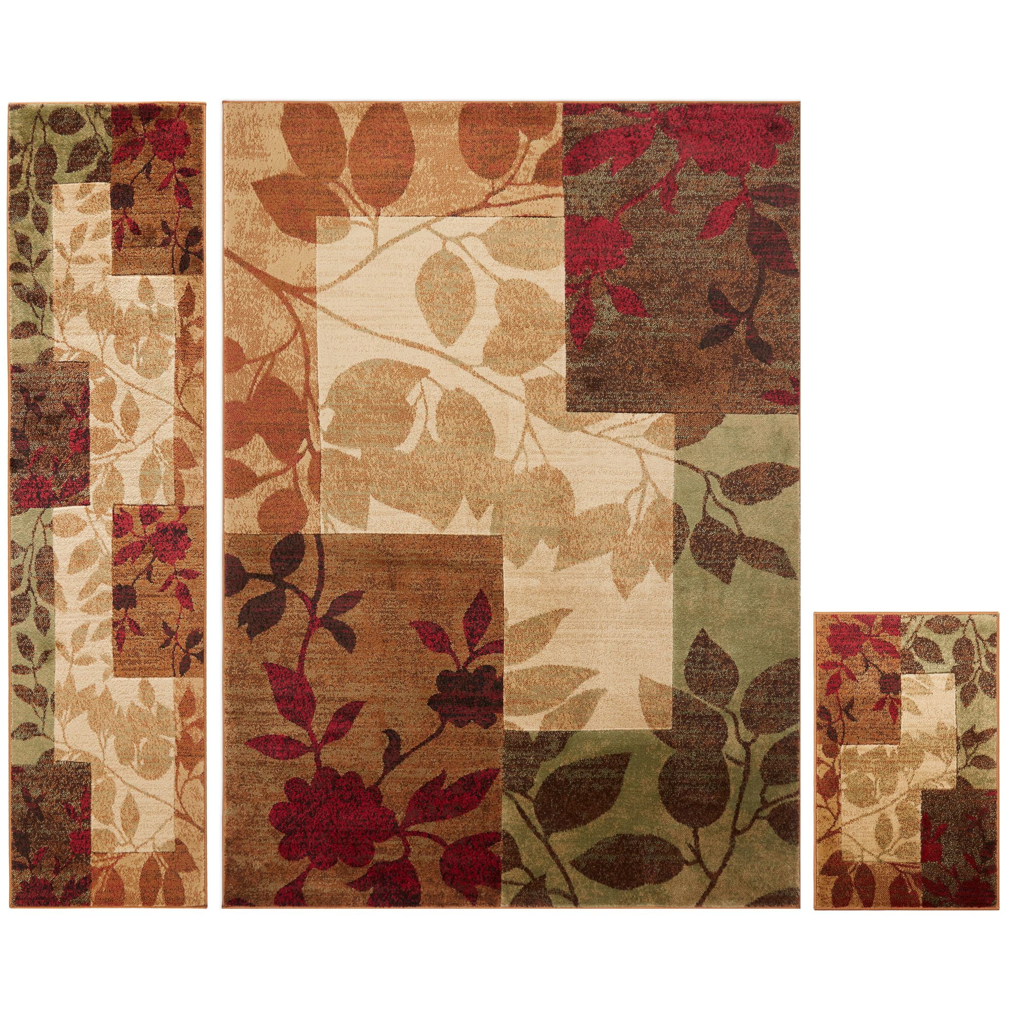 Home Dynamix Tribeca Amelia Contemporary Geometric Floral Area Rug ...
