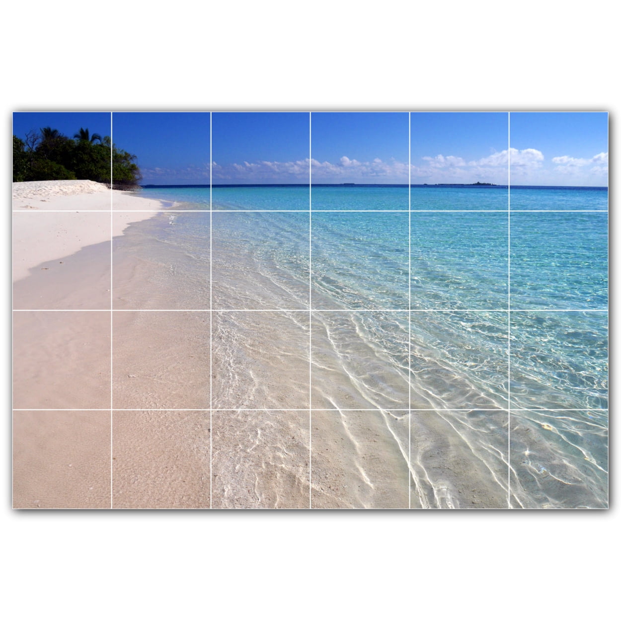 Picture-Tiles.com: Beach Ceramic Tile Wall Mural WAL500062-64XL. 72"W x ...