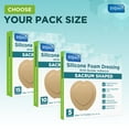 Inspire Sacral Silicone Foam Dressing Large Waterproof Bandages for ...