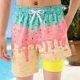 Big Boy Swimwear Sets Trunks Ice Print Shorts Wear Play Boys Clothing ...