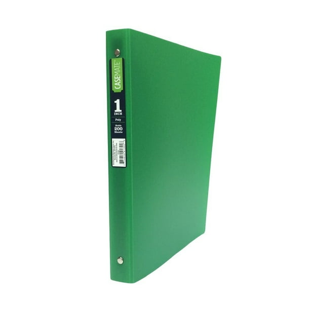 CaseMate 1" Green Economy Binder - Walmart.com