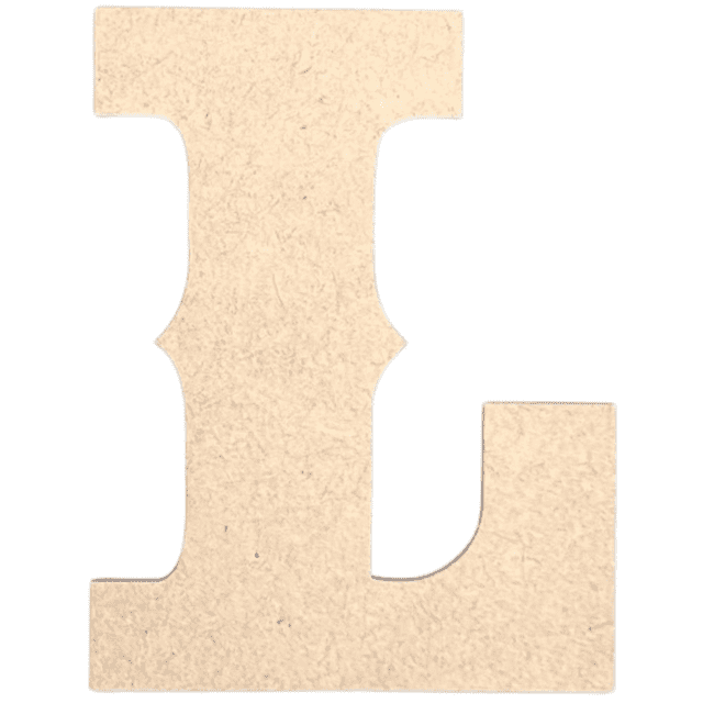 Krafty Supply 10" Tall Western Block - MDF Letter L | 1/8" Thick ...