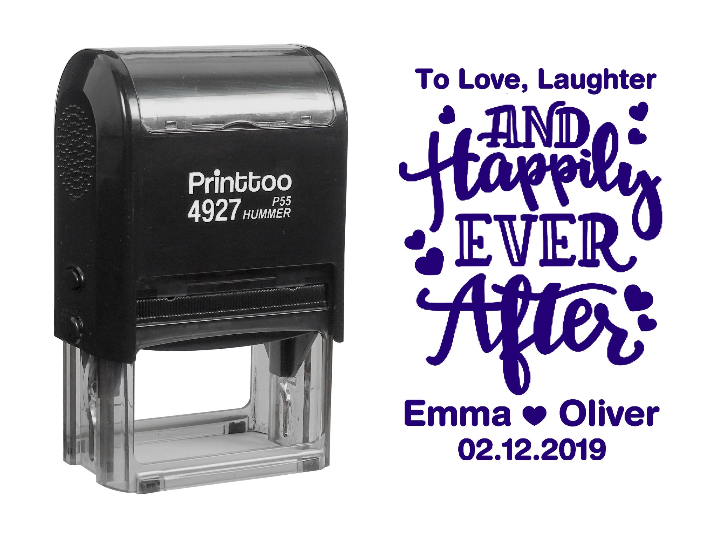 Printtoo Heavy Duty Dater Stamp Self Inking With Approved Text Office ...