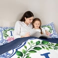 Catabedysis Bows Alphabet I 7-Piece King Bedding,Vintage Boho Flowers ...