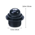 Pretyzoom 10Pcs LED Lamp Socket Replacement Black Round Holder with ...