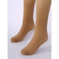 Iefiel Womens Glossy Crotchless Pantyhose Stretchy Thigh High Stockings