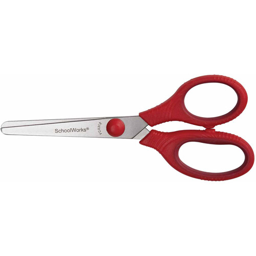 School Works Squishgrip 5" Kids Scissors, Blunt - Walmart.com