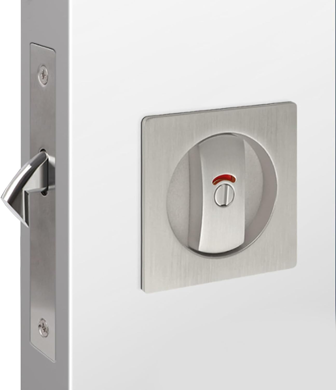 SHIQI-1 Pack Pocket Door Lock Hardware Sliding Door Lock with Color ...