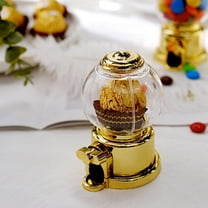 Balsa Circle 6 Gold Clear 3.5" Mini Candy Dispenser Favor Holders ...