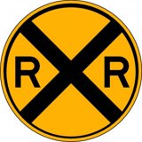 Lyle RXR Traffic Sign,30x30,12" Dia. W10-1-30HA - Walmart.com