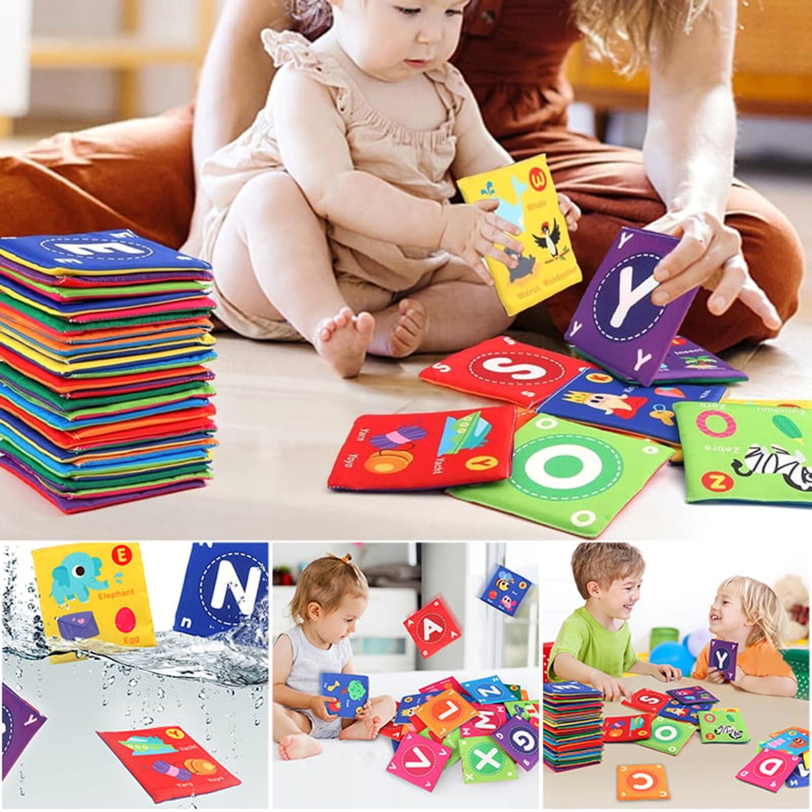 Click here for Zhengjuuu Cards For Born Baby 26pcs Soft English A... prices