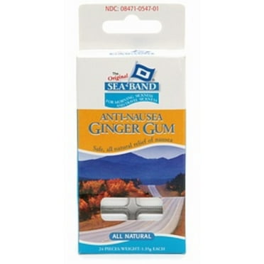 Sea Band Anti-Nausea Ginger Gum, 24 CT (Pack of 2) - Walmart.com