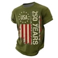 Boys Graphic Tees Independence Day Letter Print Crew Neck Short Sleeve ...