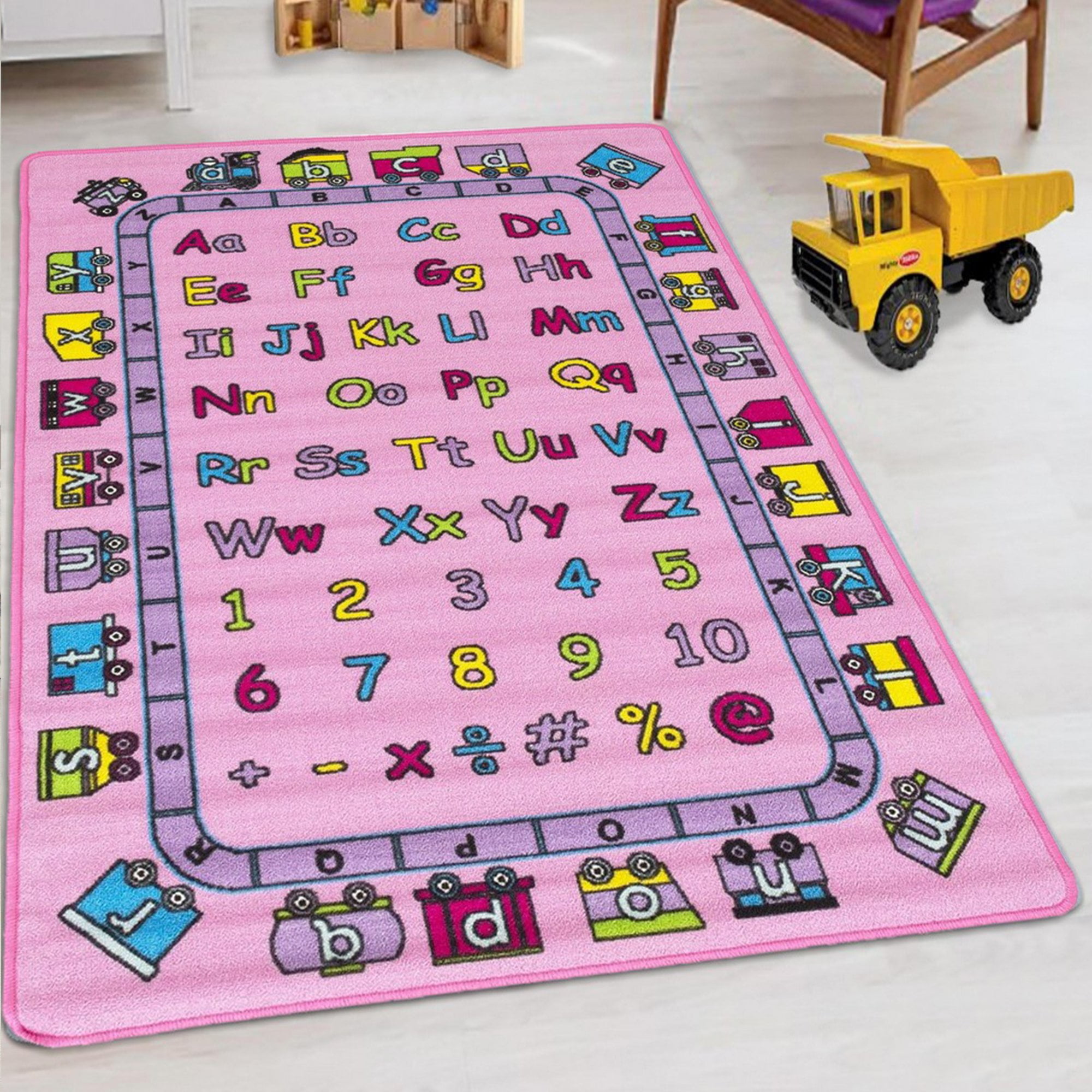 HR-Kids Rugs Letters/Numbers/Math Symbols-Boys/Girls/Children/Toddler ...