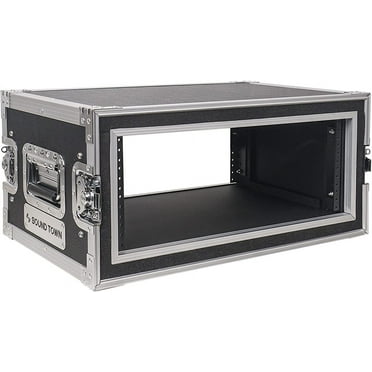 Sound Town DIY 16U Studio Rack with Furniture Grade Walnut Laminate ...