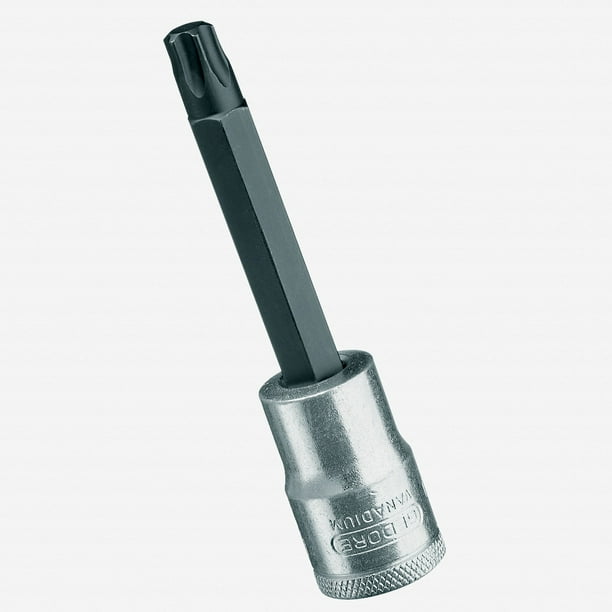 Gedore ITX 19 L T55-100 Screwdriver bit socket 1/2", long TORX T55 - Walmart.com - Walmart.com
