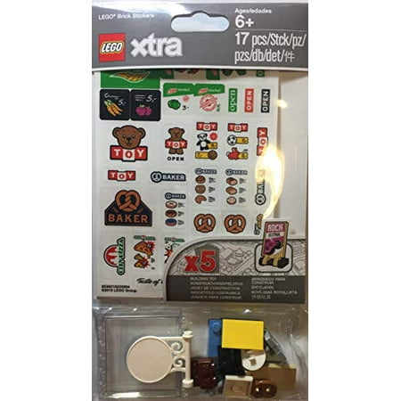 LEGO Signs and Decals Accessories (Xtra) 17 Total Pieces with 5 Decal ...
