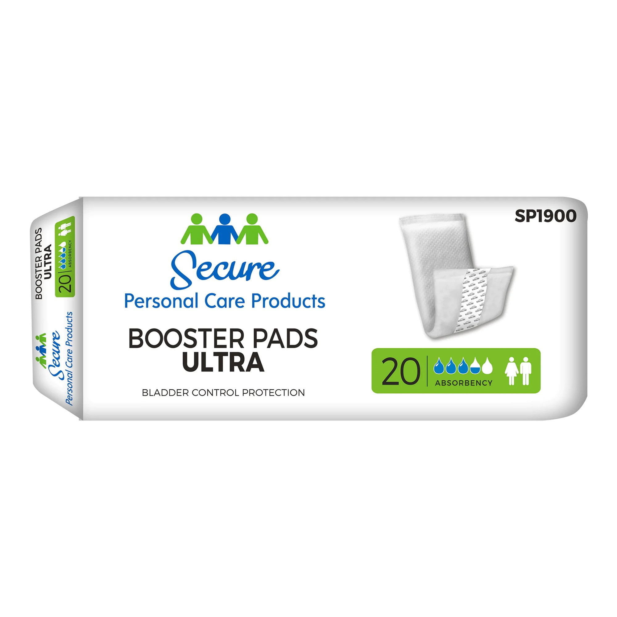 Secure Booster Pad Ultra Unisex Booster Pad Extra Long 13" L SP1900 ...