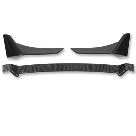 Rear Trunk Spoiler, ABS Plastic Aerodynamic Boot Lip Spoiler 3 Parts ...