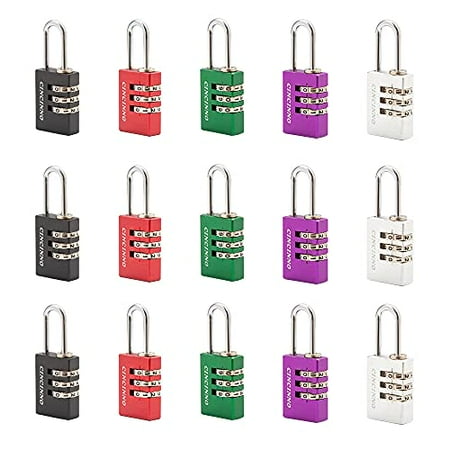 CINCINNO Small Padlock Combination 15 Pack, 13/16 in.Wide Mini ...