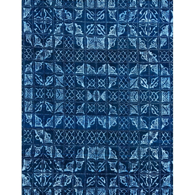 Ahgly Company Indoor Rectangle Abstract Blue Abstract Area Rugs, 2' x 4 ...