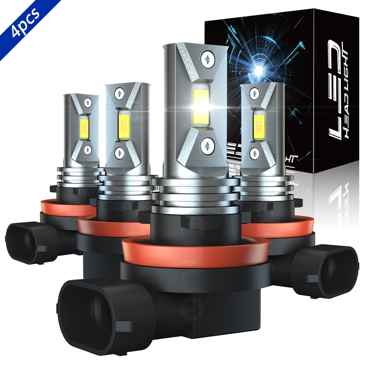 Combo H9 H11 LED Headlight Bulbs Kit for Chevrolet Impala 2006-2013 ...