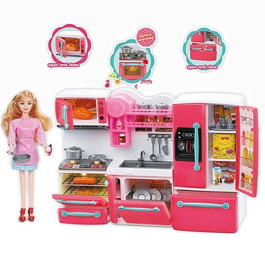 Gloria Kitchen Play Set for Barbie dolls and dollhouse - Walmart.com