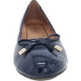 Vionic Womens Minna Leather Toe Cap Ballet Flats - Walmart.com
