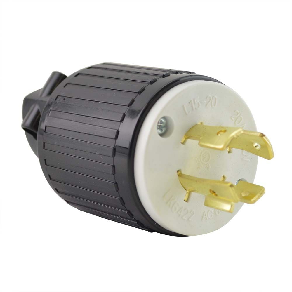 Superior Electric YGA029 Twist Lock Electrical Plug, 4P 20A 250V - NEMA ...