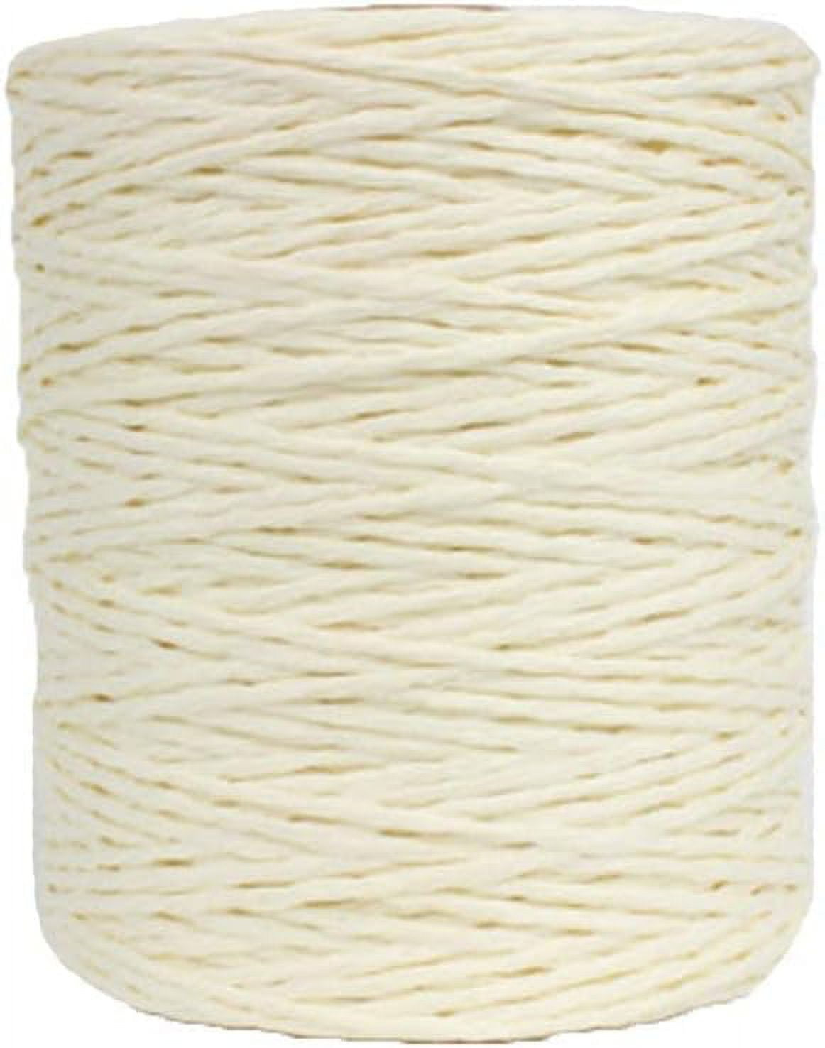 Granjero Gordo Hilo de algodón natural de color crema para tejer a ...