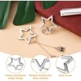 2 PCS Star Carabiner, Zinc Alloy Heavy Duty Star Shaped Keychain Clip ...
