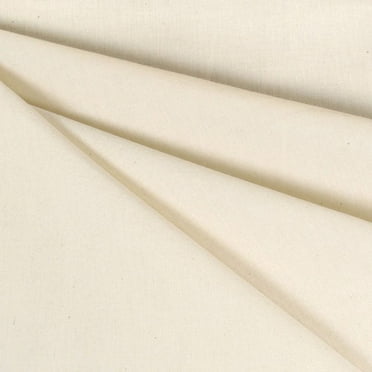 Extra-Wide Natural Unbleached Muslin Cotton Fabric Material (115/116 ...