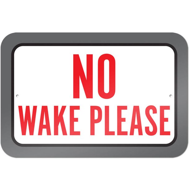 No Wake Please Sign - Walmart.com