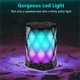 LFS Portable Bluetooth Speakers with Lights, Night Light Wireless Speakers, RGB Color Change ...
