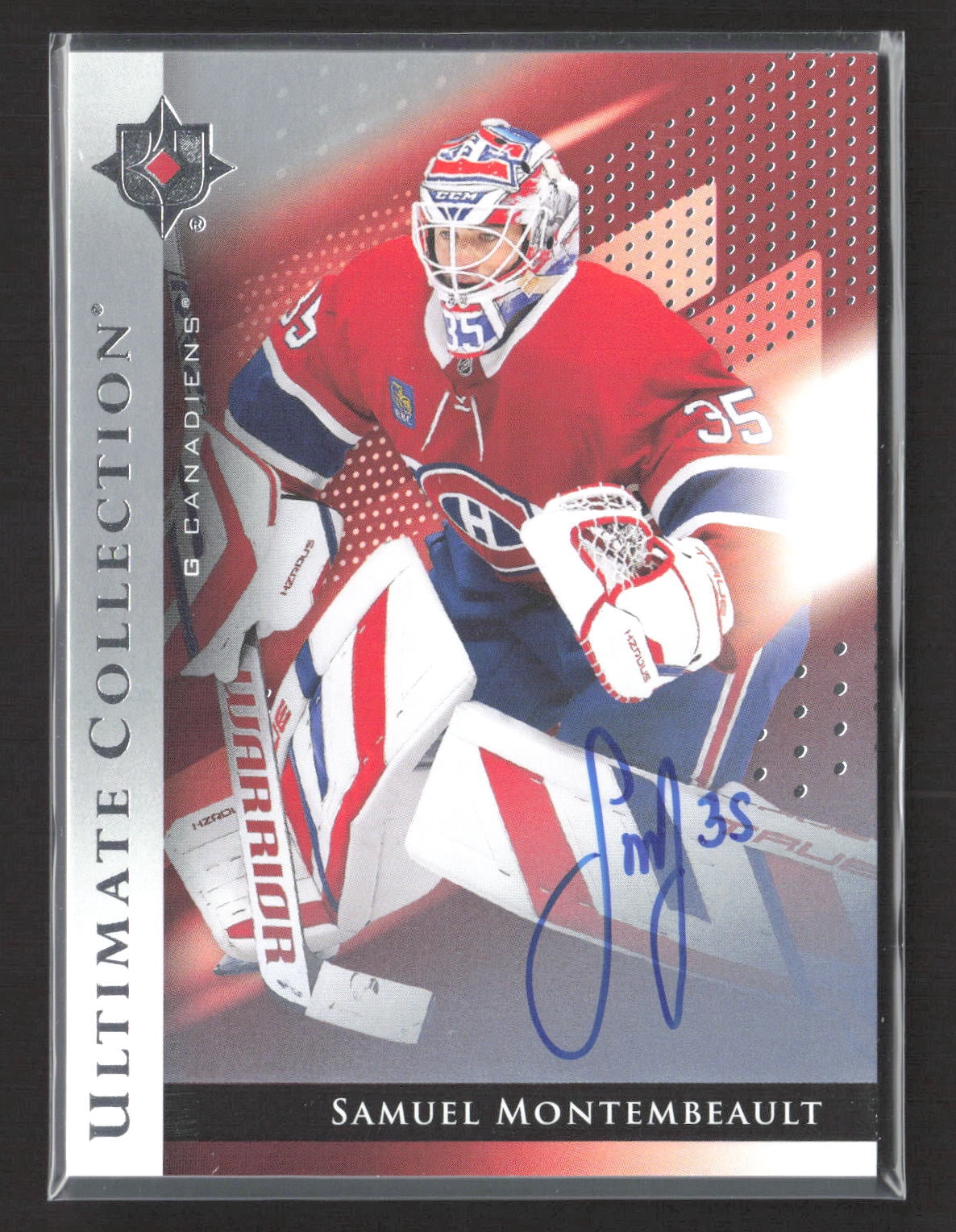 2025 Upper Deck Ultimate Collection Samuel Montembeault #35 Silver Auto ...