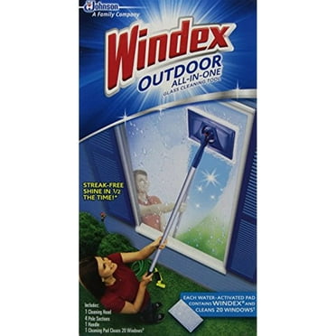 Windex Outdoor All-In-One Glass Cleaning Tool Starter Kit, 1 ct ...