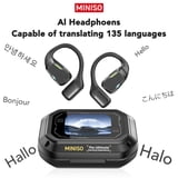 MINISO M98 Open Eaebuds AI Translation Real Time with LED Display ...