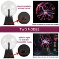 Plasma Ball, 8 Inch Sensitive Plasma Lamp, Nebula Sphere Plasma Globe ...