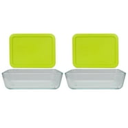 Pyrex Beyond Jars 4-Piece 32-Ounce Airtight Glass Storage Containers ...