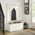 Pemberly Row Entryway Hall Tree in White - Walmart.com