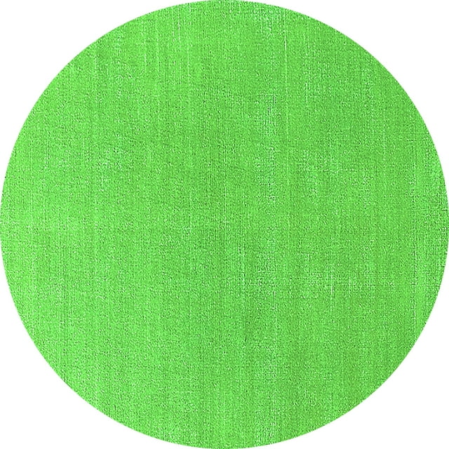 Ahgly Company Indoor Round Solid Green Modern Area Rugs, 8' Round ...