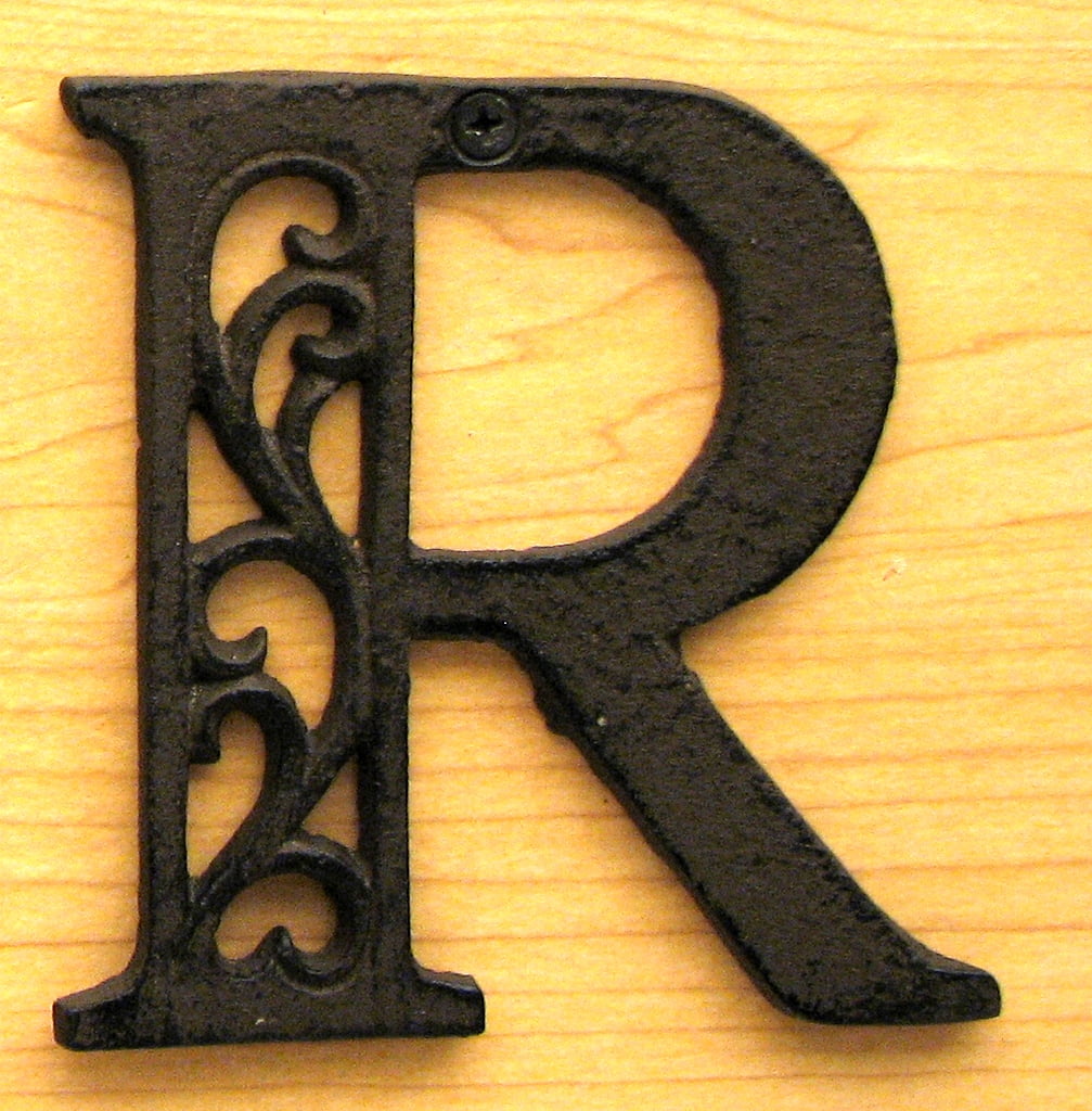 IWGAC Cast Iron Letter R - Walmart.com