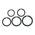 20pcs Split Key Rings Metal Flat Round Keychain Car Keyring Outdoor ...
