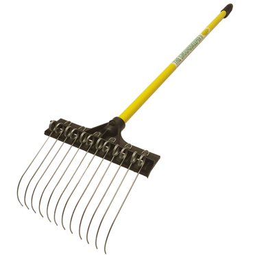 ROOT ASSASSIN Long Handle 58-Inch Yard & Garden Multi-Tool Rake, Red ...