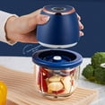 Electric Garlic Chopper, 300ML Cordless Mini Food Processor for Garlics ...