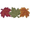OVZME 36 Inch Autumn Harvest Table Runner, Embroidered Maple Leaves ...