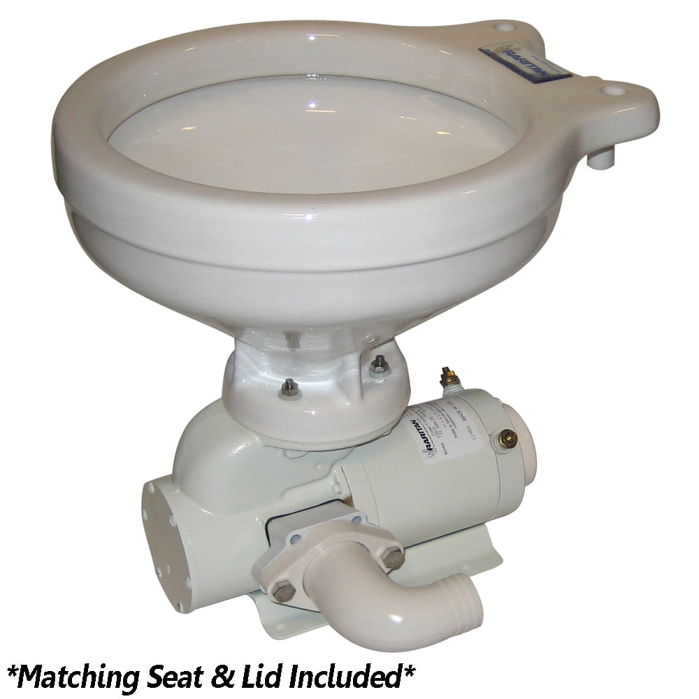 Raritan Crown Head II - White - Marine Size Bowl - 90 Degree Dischar ...