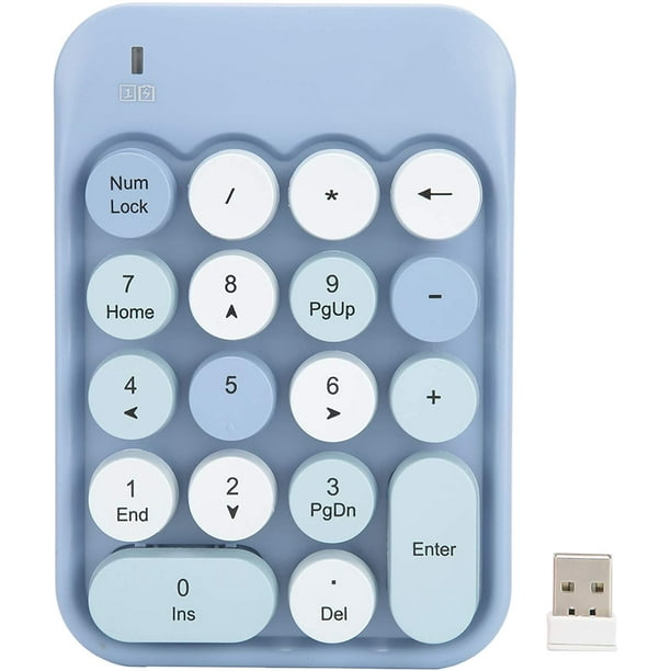 2.4G Portable Numeric Keyboard,Wireless Numeric Keyboard Chocolate ...